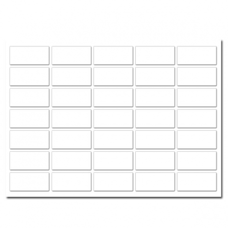 White Rectangular Labels